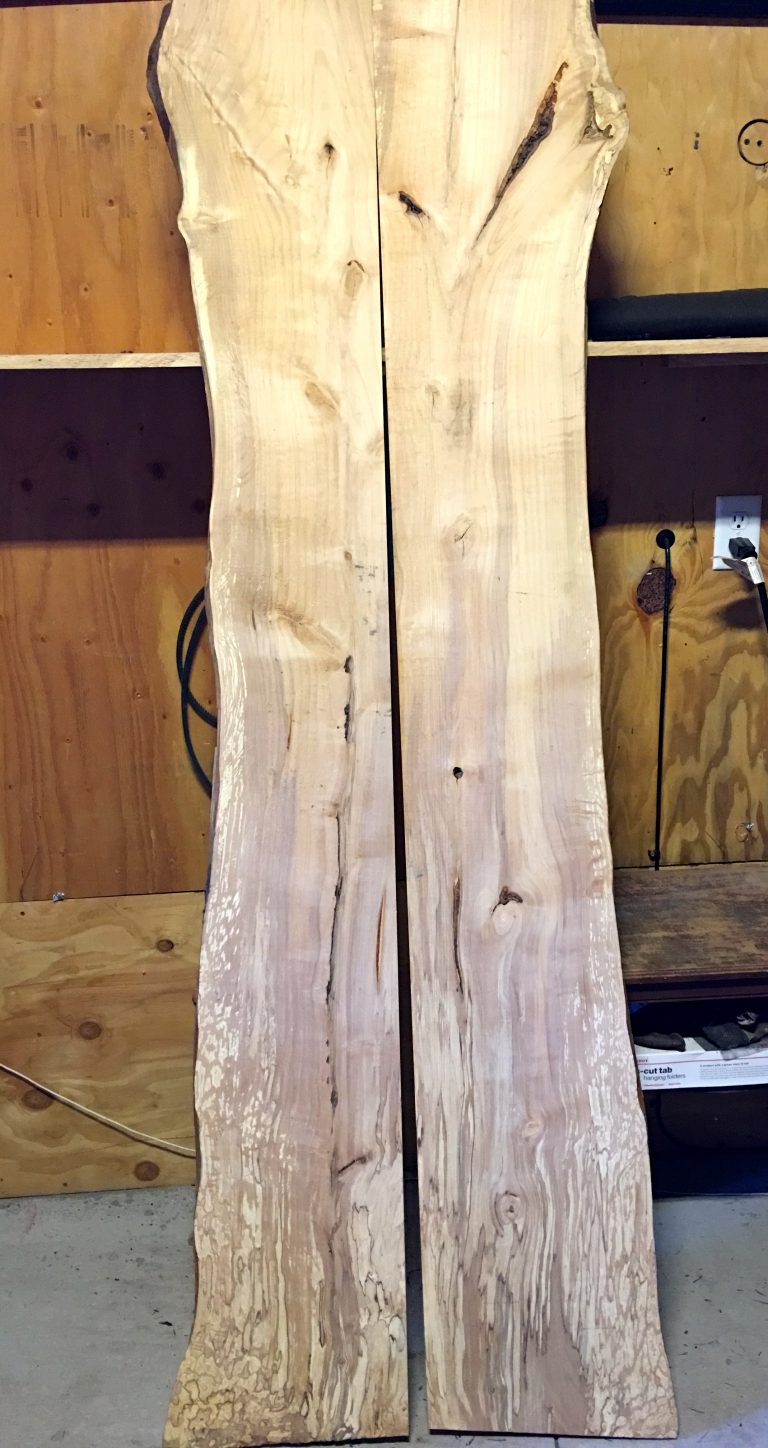 Live Edge Spalted Red Alder Wood Slabs - bookmatched - Frison-Logue ...