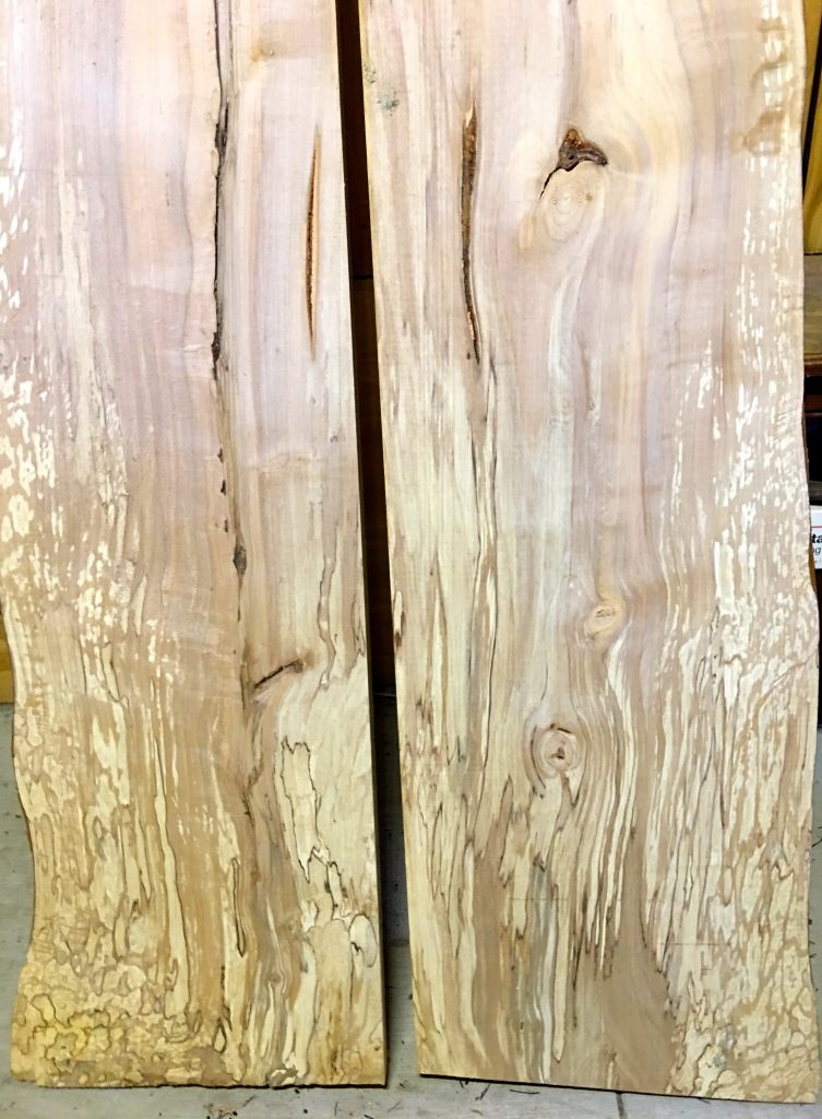 Live Edge Spalted Red Alder Wood Slabs - bookmatched - Frison-Logue ...
