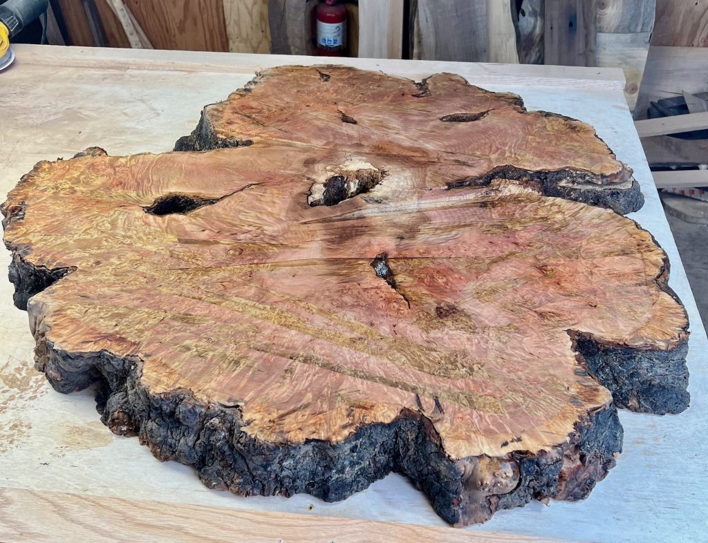 Maple Burl Slab | Live Edge | Kiln Dried - Frison-Logue Hardwoods