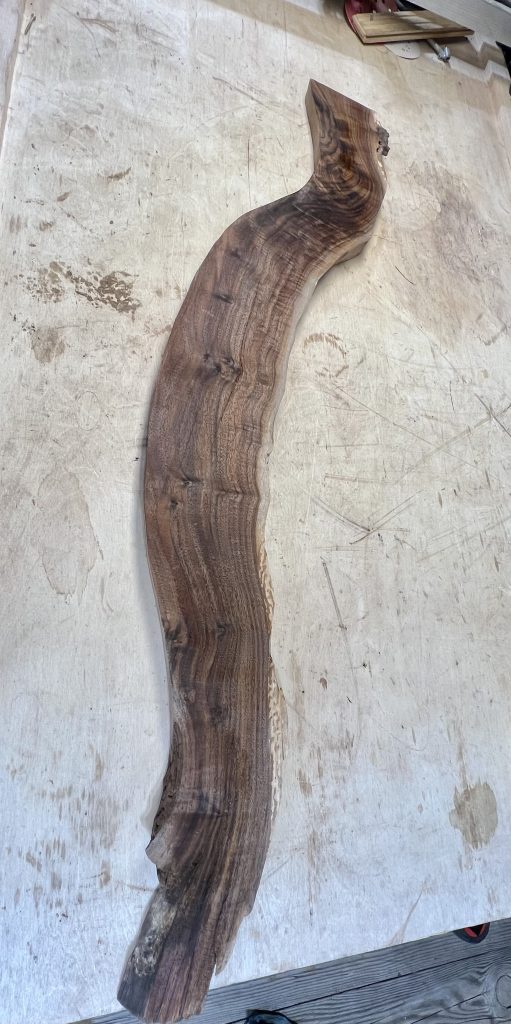 Walnut Wood Slab 59 1/2" x 7" x 1 1/2" | Live Edge | Kiln Dried ...