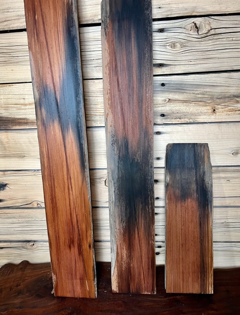 Reclaimed Redwood Lumber - package of 3 boards - Frison-Logue Hardwoods